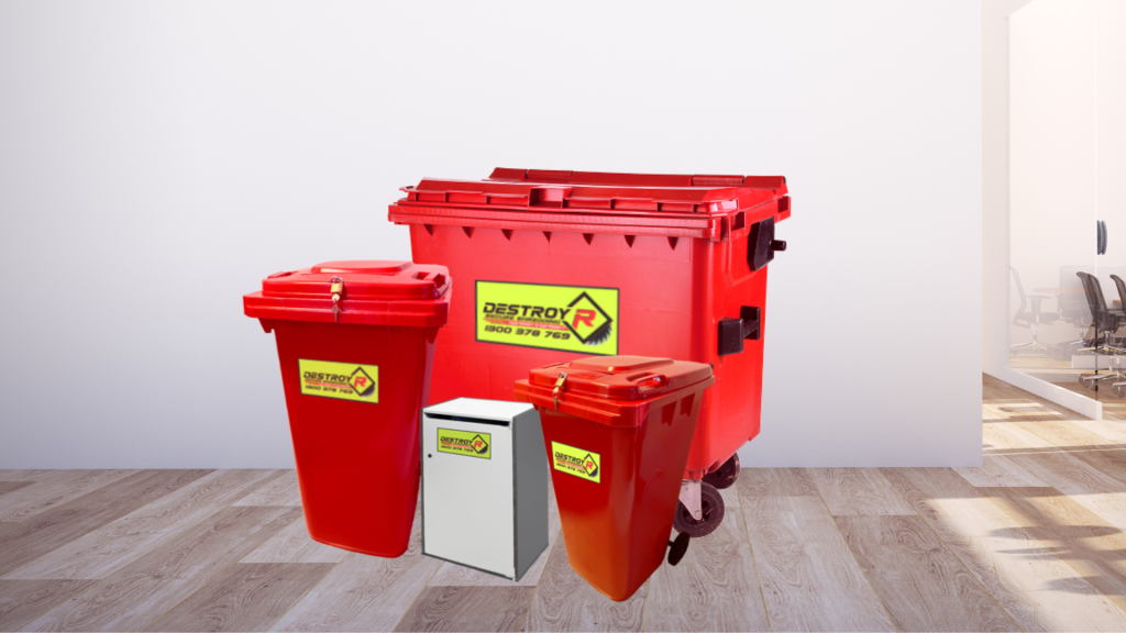 Our Secure Container Range • DestroyR Secure Shredding